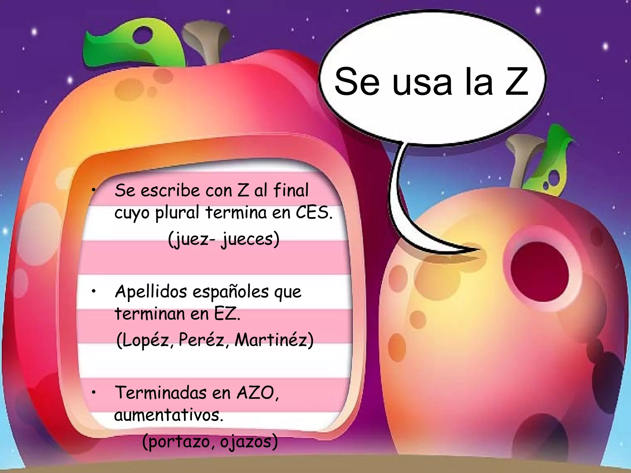 Palabras homófonas y el uso de la C,S y Z | PPT