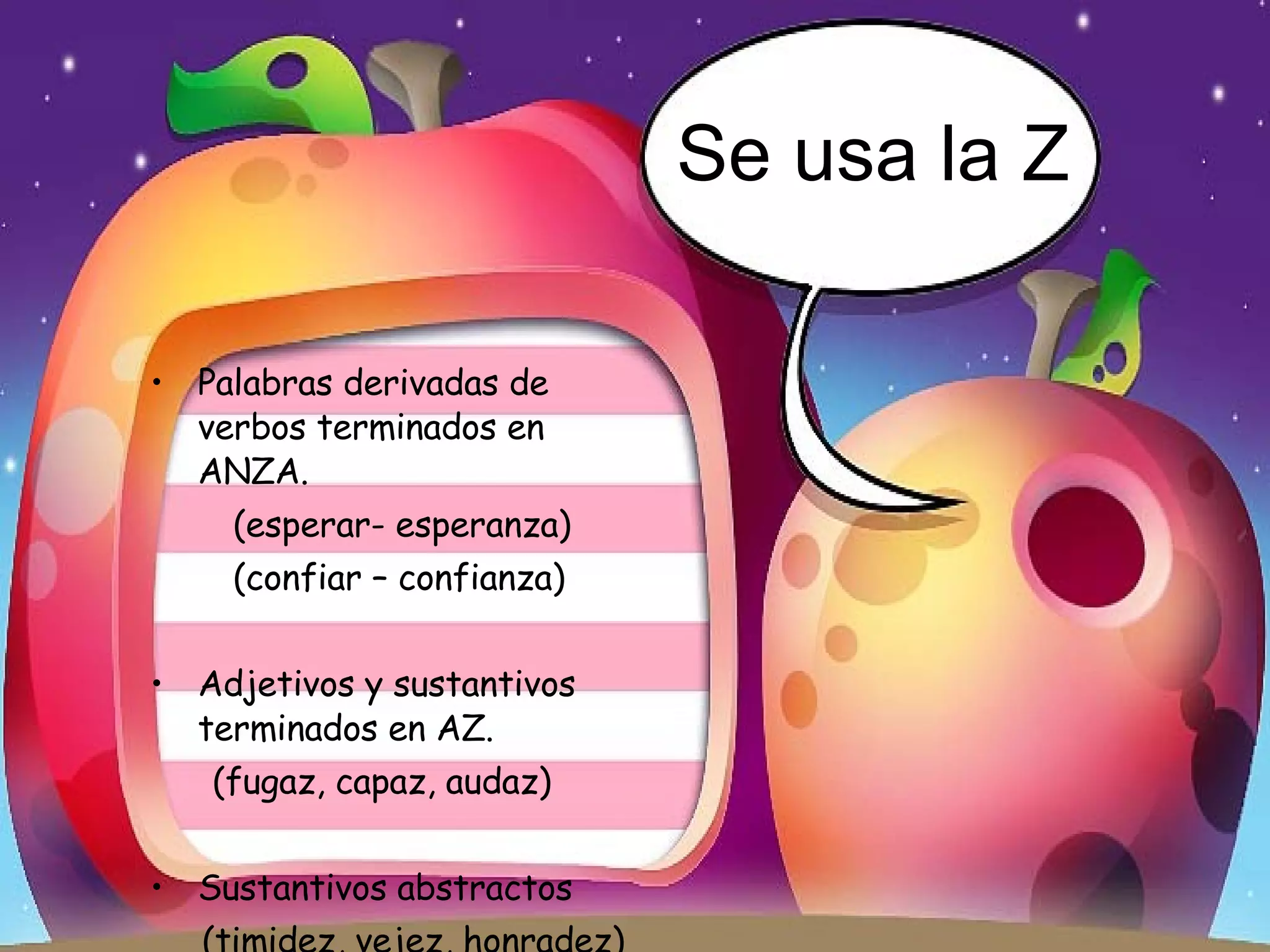 Palabras homófonas y el uso de la C,S y Z | PPT
