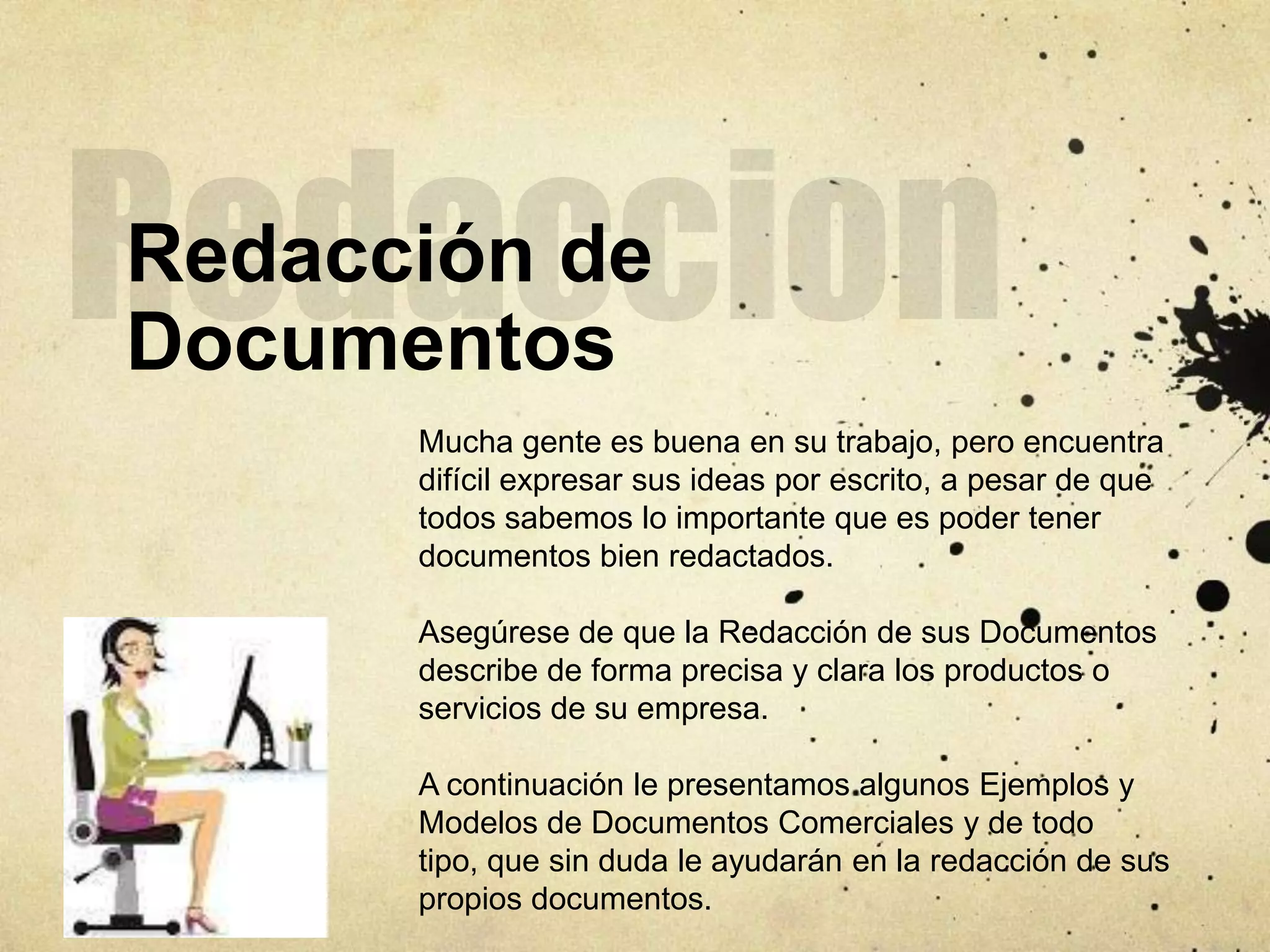 REDACCIÓN DE DOCUMENTOS PARTE I ( Tipos de cartas ) | PPT