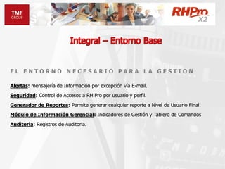 RH Pro y TMF - Software de RRHH | PDF