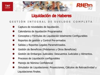 RH Pro y TMF - Software de RRHH | PDF