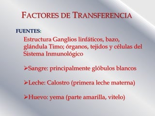 Factores de Transferencia - Dr Bóssolo | PPTX