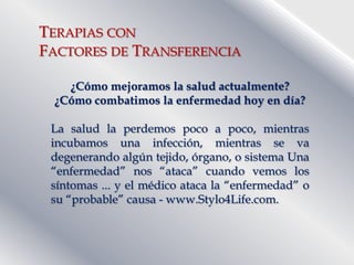 Factores de Transferencia - Dr Bóssolo | PPTX