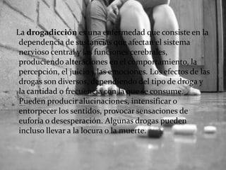 LA DROGADICCION | PPTX