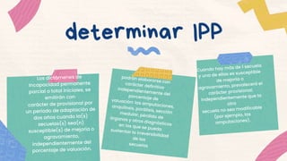 incapacidades ipp e ipt medicina del trabajo | PPTX