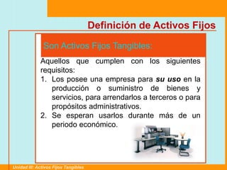 Presentacion activo fijo tangible | PDF