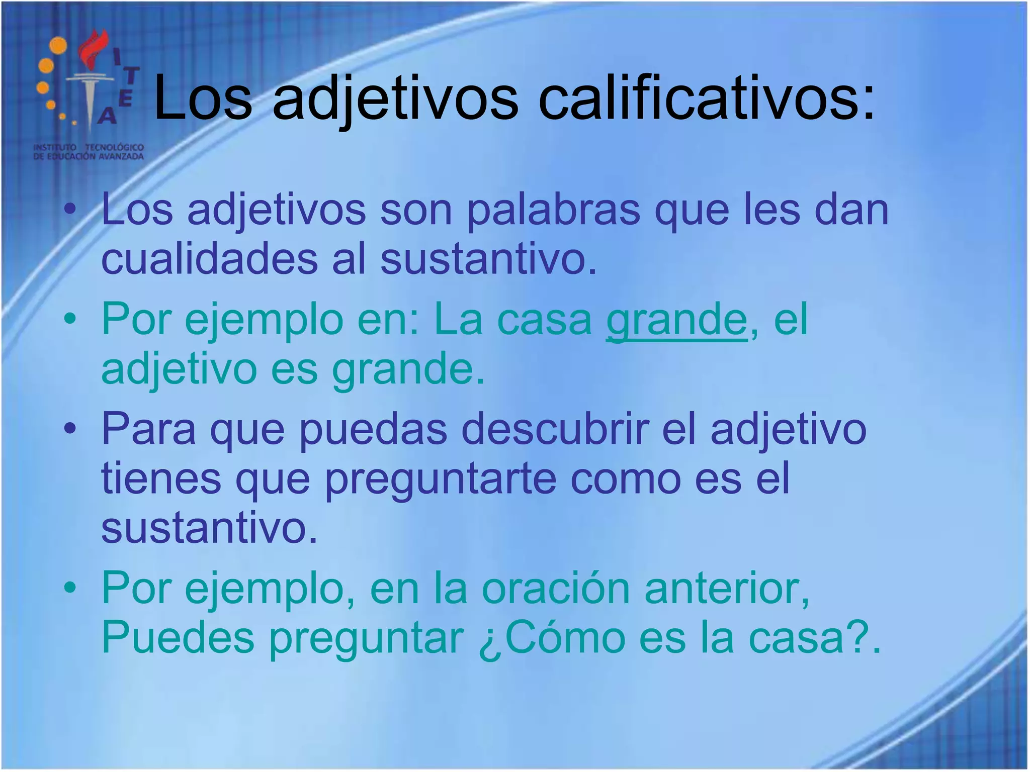 Presentacion adjetivos | PPTX
