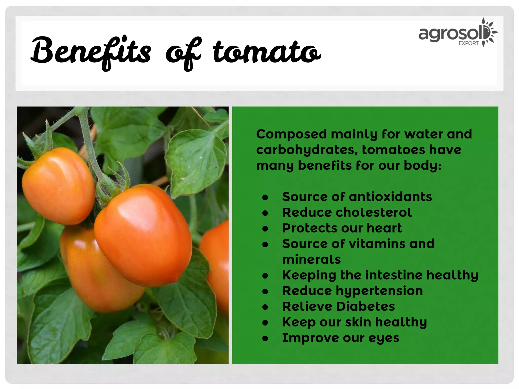 Agrosol Products: Tomato | PPT