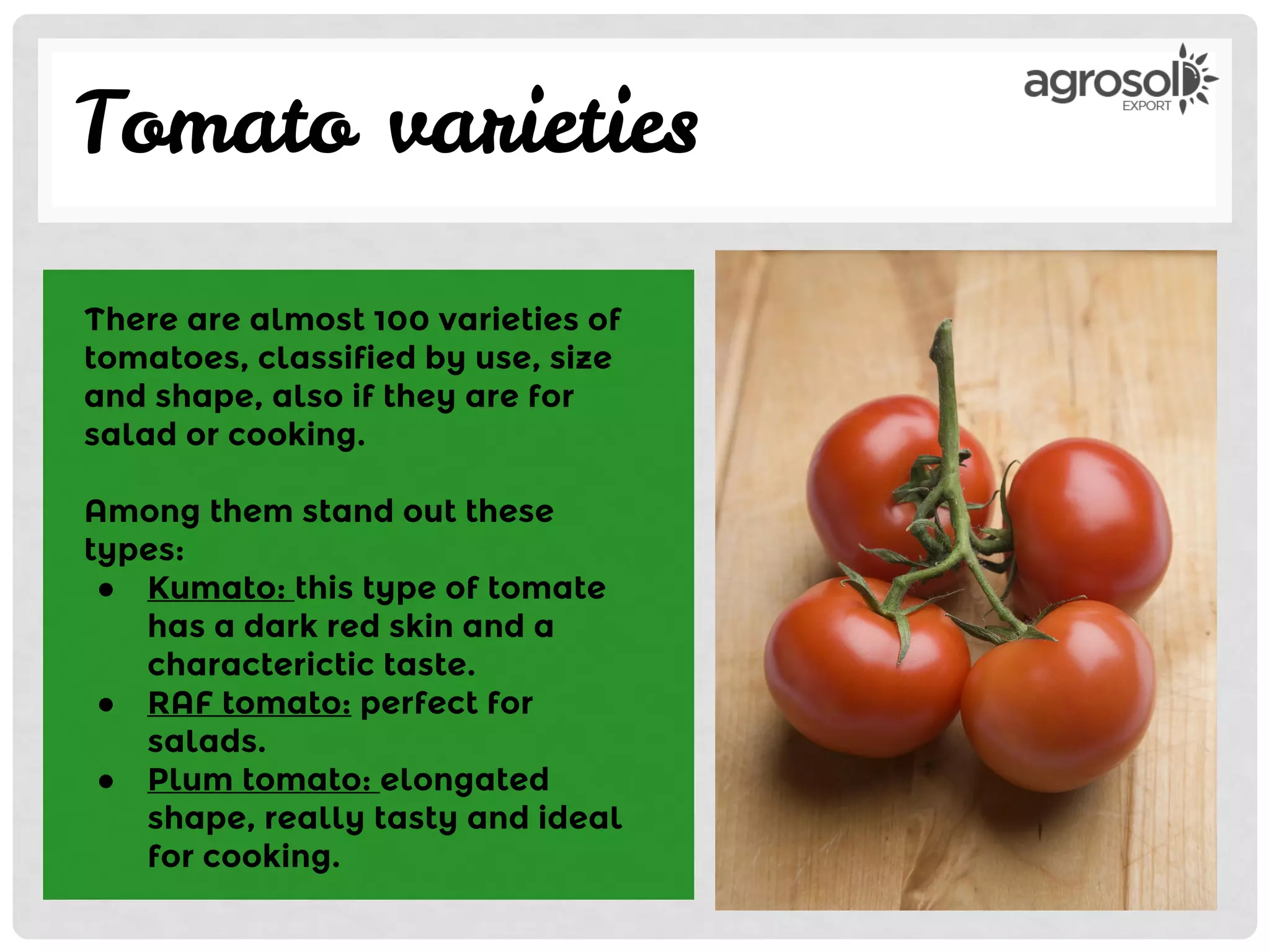 Agrosol Products: Tomato | PPT