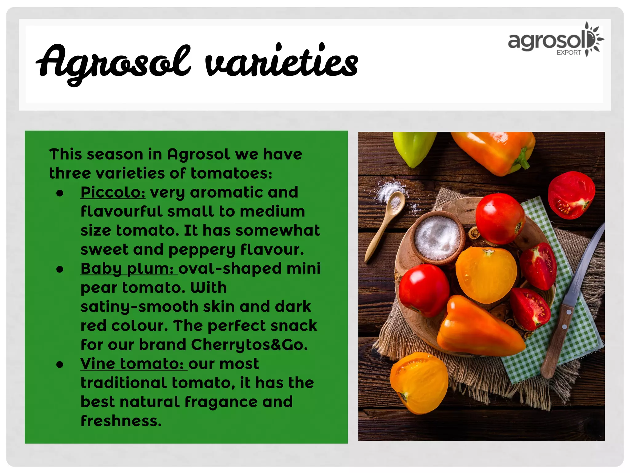 Agrosol Products: Tomato | PPT