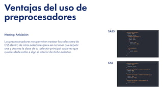 Arquitectura frontend para proyectos con preprocesadores CSS | PPT