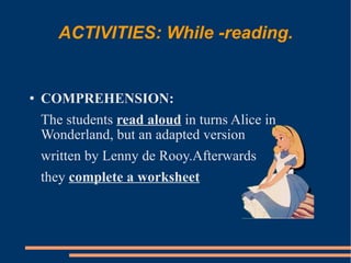 PRESENTATION: Lesson Plan Alice in Wonderland | PPT