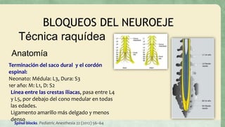Anestesia regional en niños | PPTX