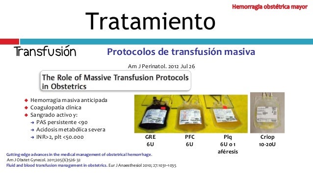 Anestesia y hemorragia obstétrica