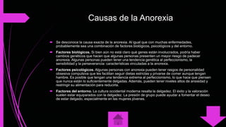 Presentación anorexia | PPTX