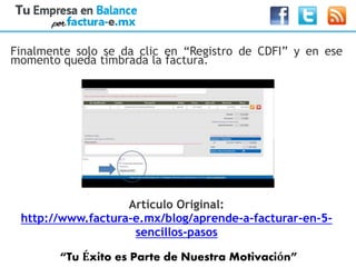 Presentacion aprende a facturar en 5 sencillos pasos | PPTX