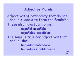 Gender, articles, plural forms | PDF