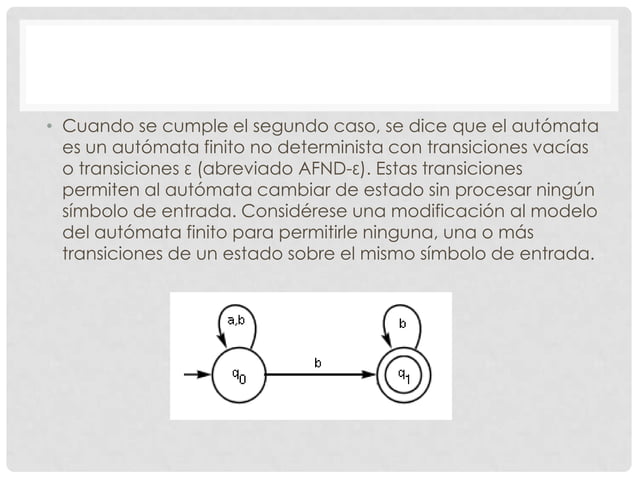 Presentacion Autómata finito No deterministico | PPT