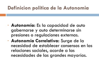 Sobre la Autonomía | PPT