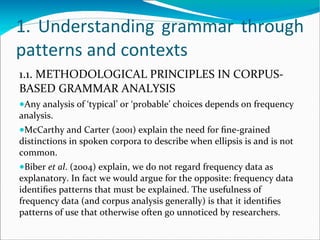 What can a corpus tell us about grammar? | PPT