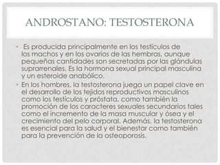 Presentacion bioquimica hormonas sexuales | PPTX
