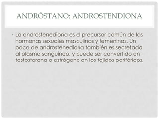 Presentacion bioquimica hormonas sexuales | PPTX