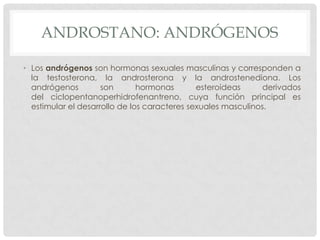 Presentacion bioquimica hormonas sexuales | PPTX