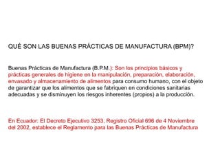 Buenas Prácticas de manufactura para Restaurantes | PPTX