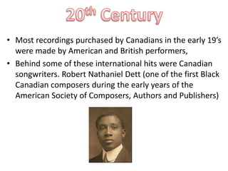 Presentacion canada music | PPTX