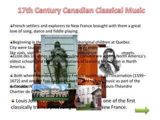 Presentacion canada music | PPTX