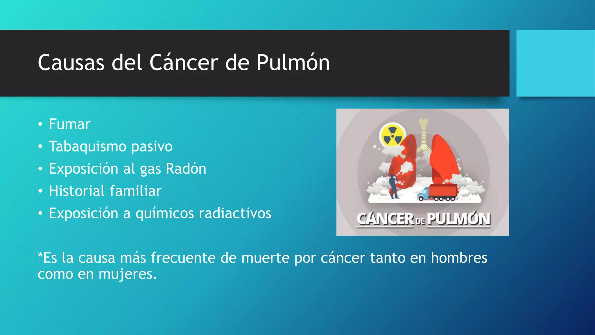 Presentacion Cancer De Pulmon Ppt