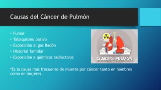 Presentacion cancer de pulmon | PPTX