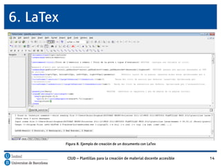 Plantillas para la creación de material docente accesible con herramientas ofimáticas y LaTex | PDF