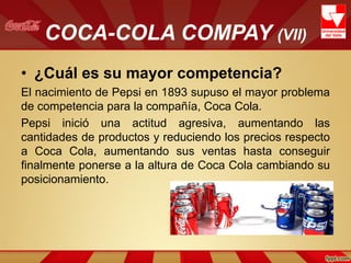 Dimensión competitiva de las operaciones de COCA-COLA | PDF