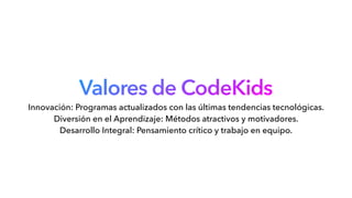 Codekids - Academia de Programación y Robótica para Niños en Ferrol | PDF
