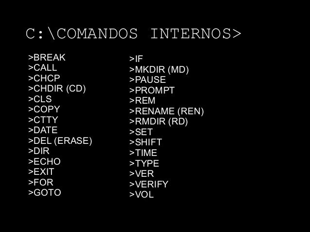 Principales comandos de MS DOS - Hosting y Sitio Web Guatemala - EVOTlab