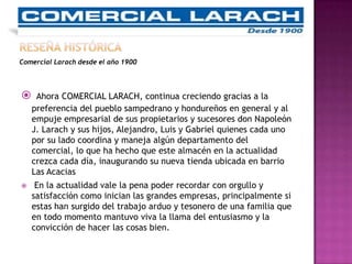Plan de Comunicaciones ( Comercial Larach ) | PPTX