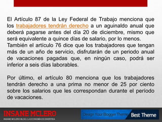 Presentacion como funciona el salario diario integrado | PPTX