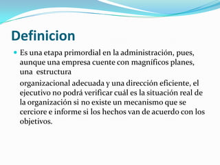 Presentacion control administrativo | PPTX