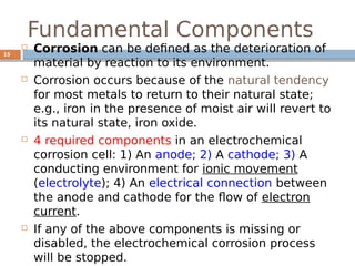 Presentacion Corrosion - CORROSION AND DEGRADATION OF MATERIALS | PDF