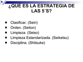 Presentacion de 5´s | PPT