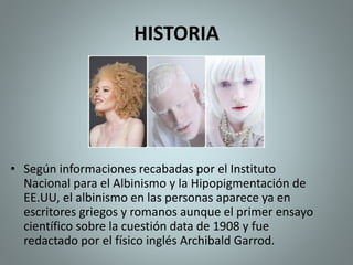 Presentacion sobre el albinismo | PPTX