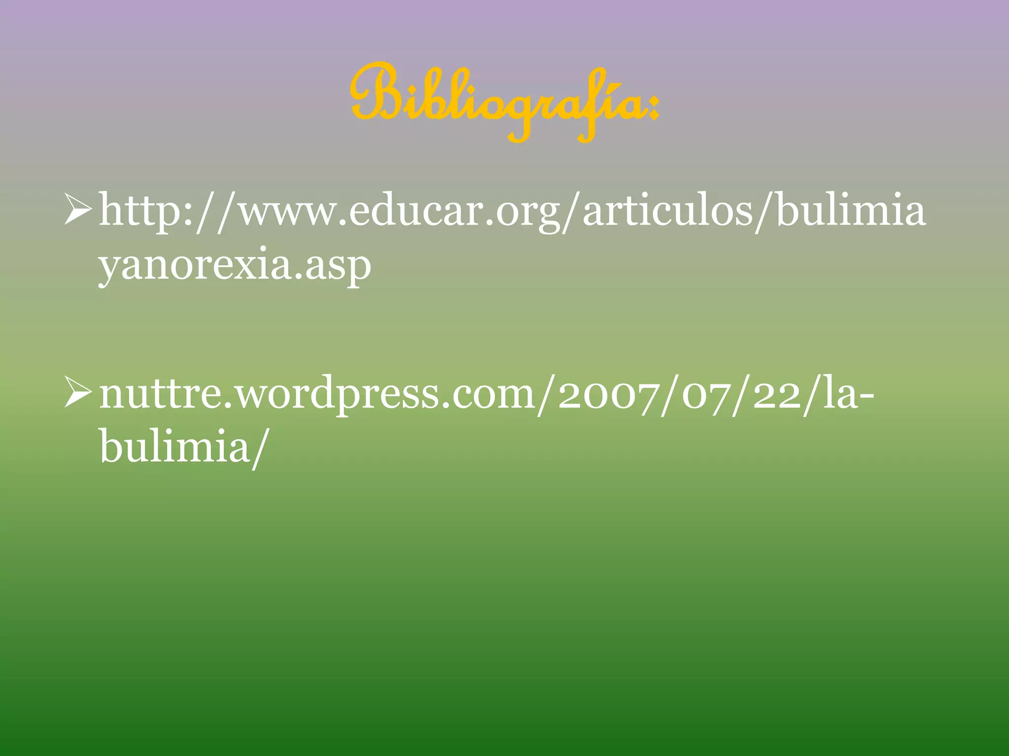 Presentacion de bulimia y anorexia kerena quinto-2 c | PPT