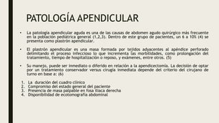 plastron apendicular en cirugia. Internado de Cirugia. | PDF