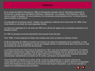 Presentacion de coca cola | ODP
