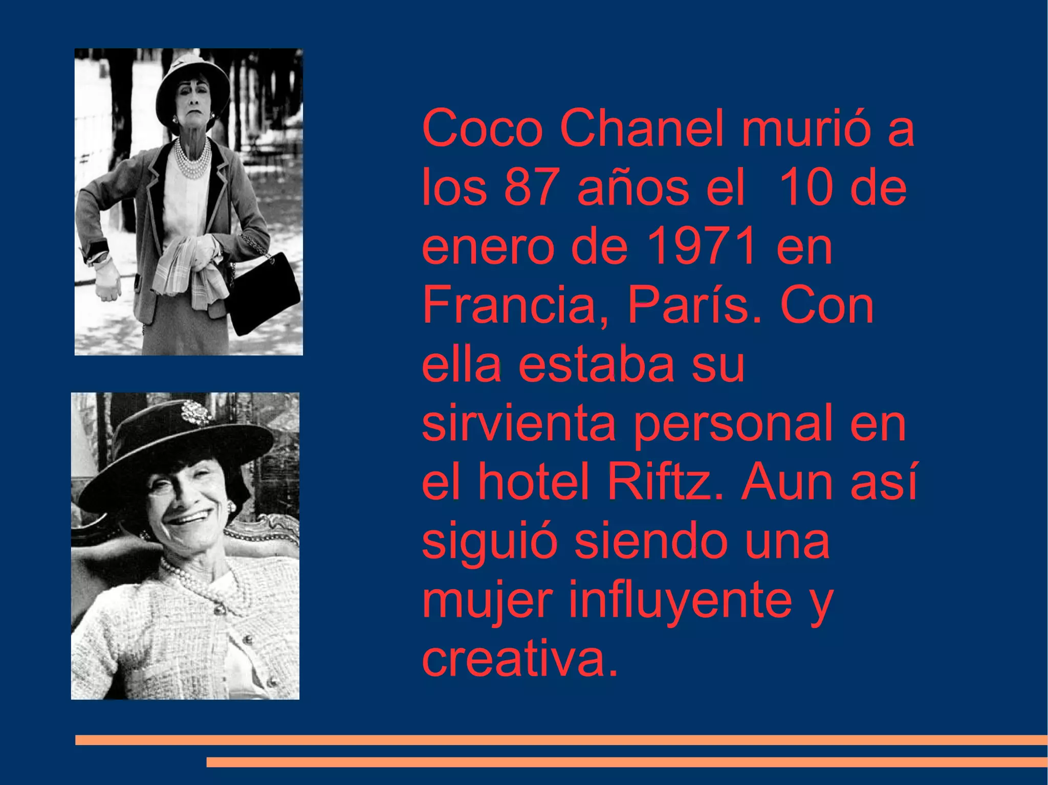 Presentacion De Coco Chanel | ODP | Style & Fashion