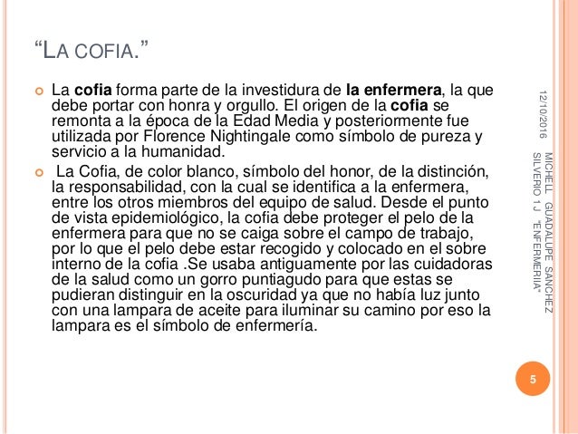 Significado De La Cofia En Enfermeria - slingo