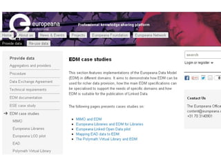La aplicación de Europeana Data Model a la Biblioteca Virtual de ...