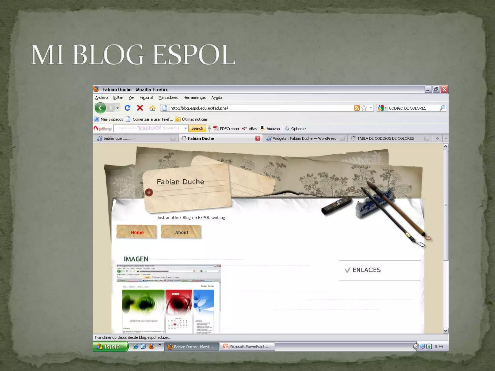 PRESENTACION DE FABIAN | PPT