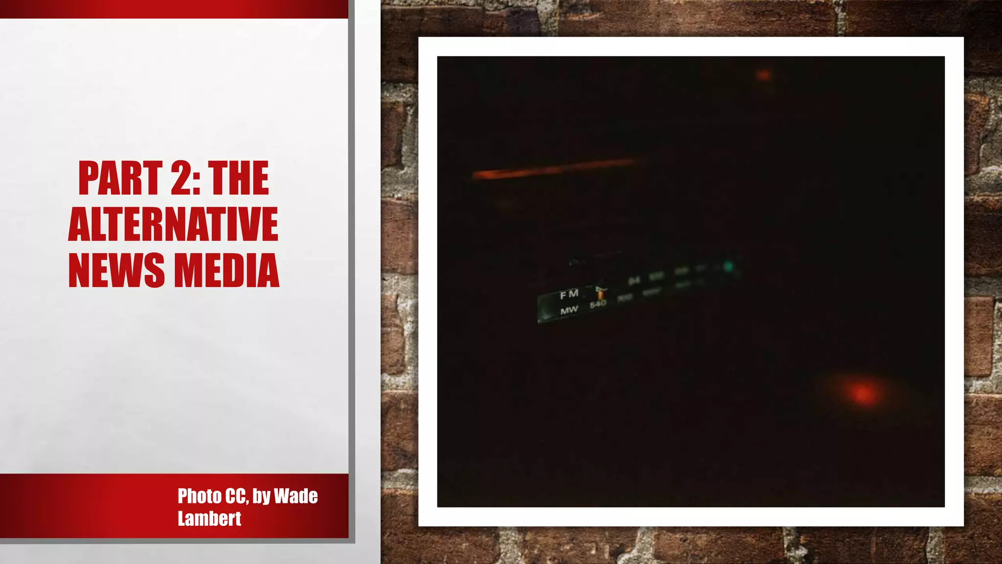 Presentacion de informatica - Mainstream Media VS the Alternative News ...